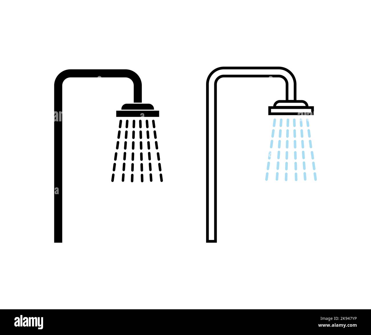 Shower head vector illustration set Stock Vector Image & Art - Alamy