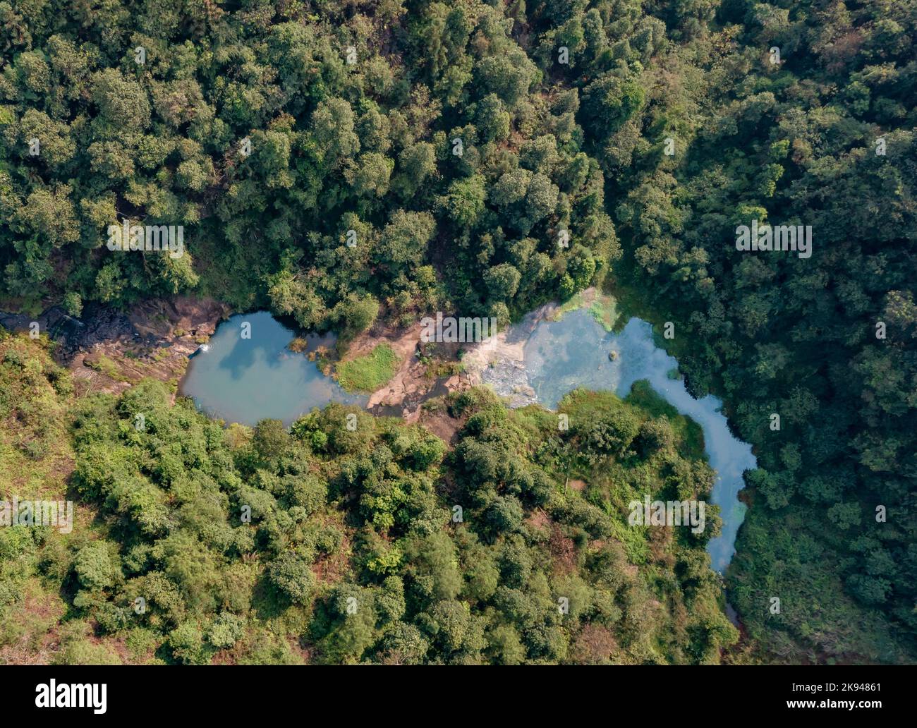 The Black Dragon Valley Scenic Area is located at the junction of ...