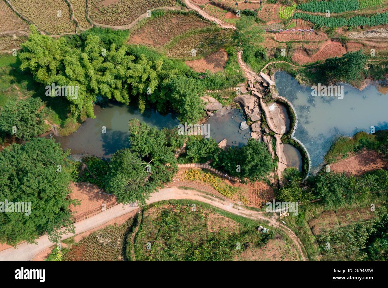 The Black Dragon Valley Scenic Area is located at the junction of ...