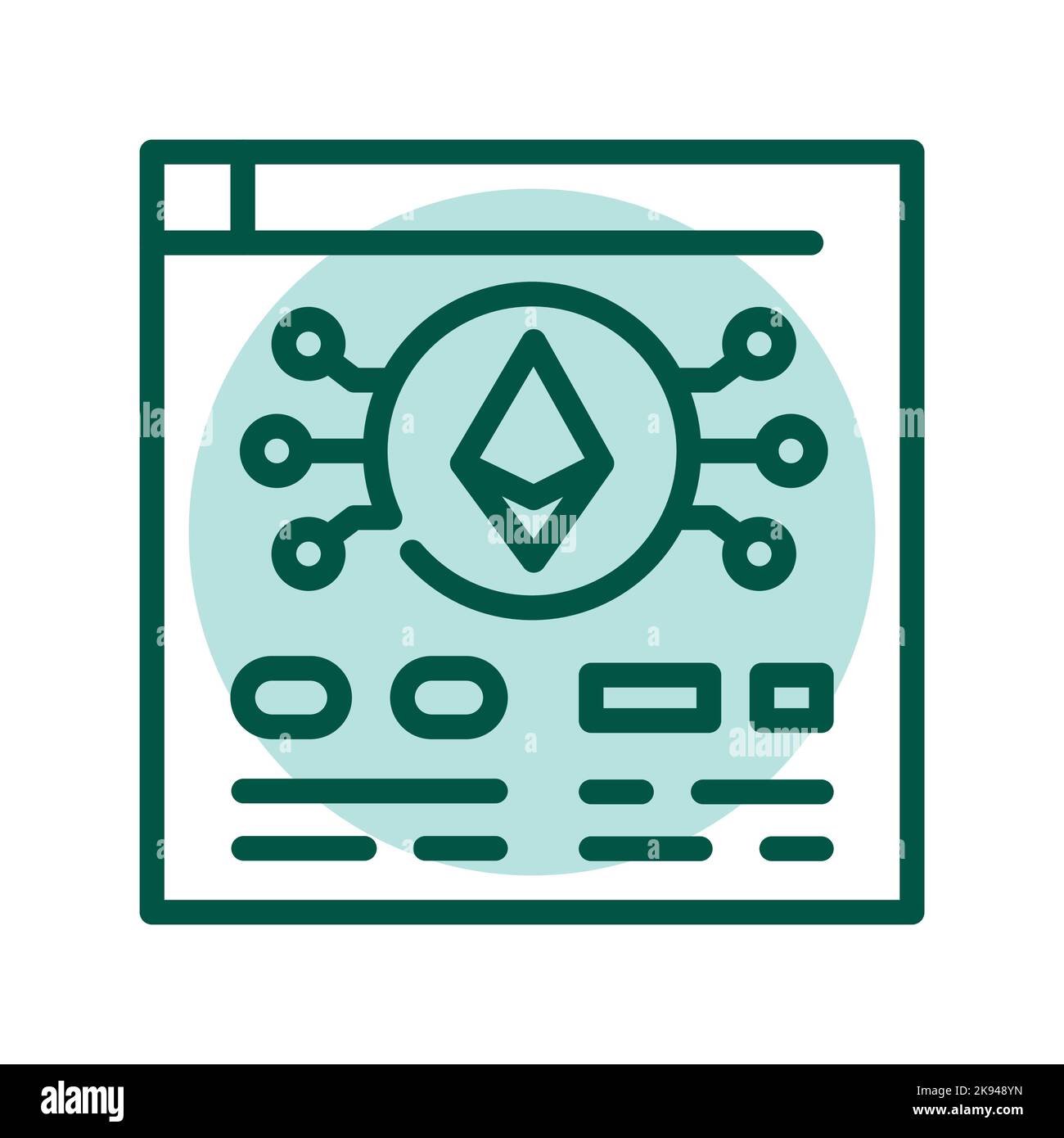 Platform black line icon. Virtual money Stock Vector Image & Art - Alamy