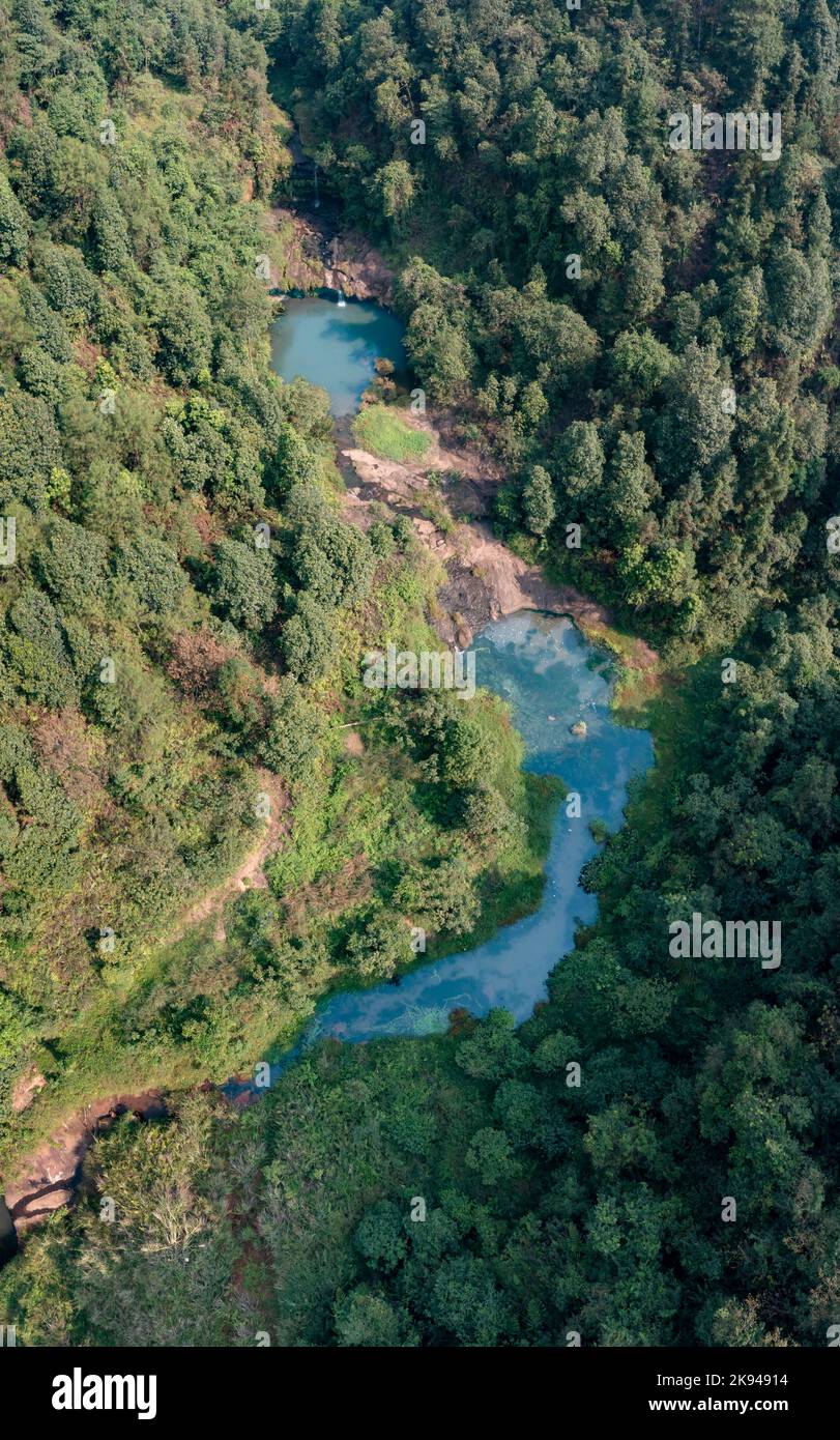 The Black Dragon Valley Scenic Area is located at the junction of ...