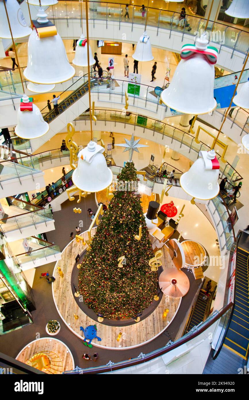 BANGKOK, THAILAND - DECEMBER 22: christmas tree inside the biggest ...