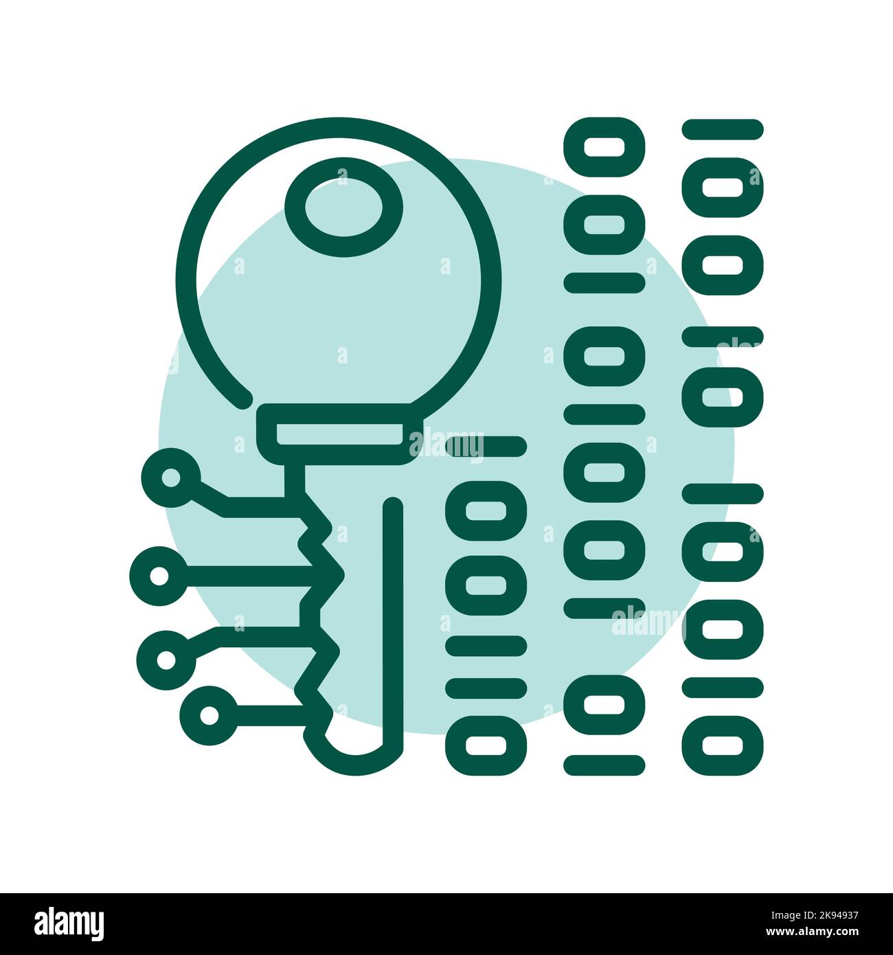 Key chain icon linear Stock Vector Images - Alamy