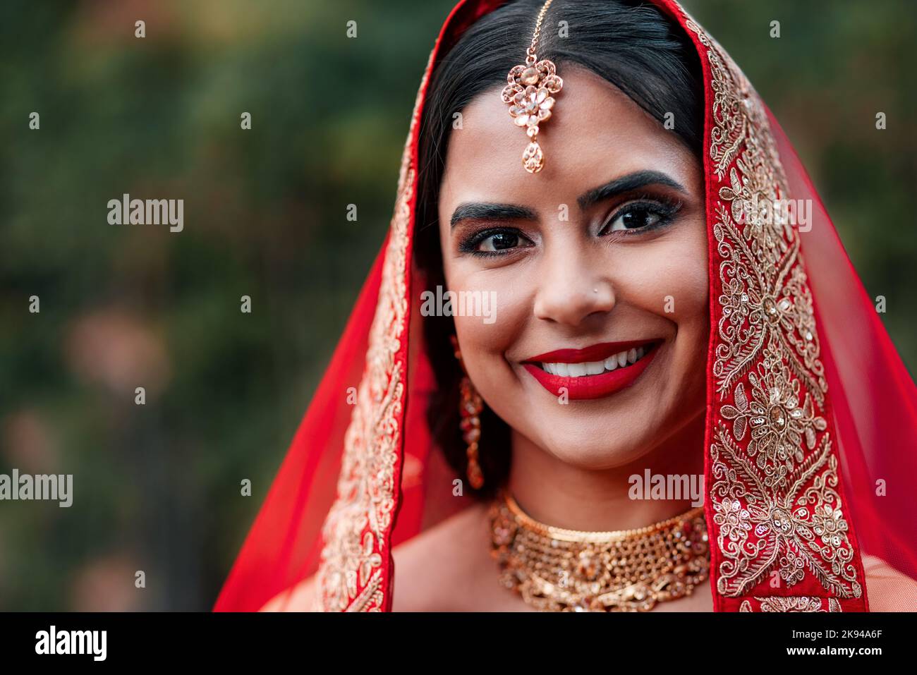 Im ready to meet my groom for the first time. a beautiful hindu bride ...