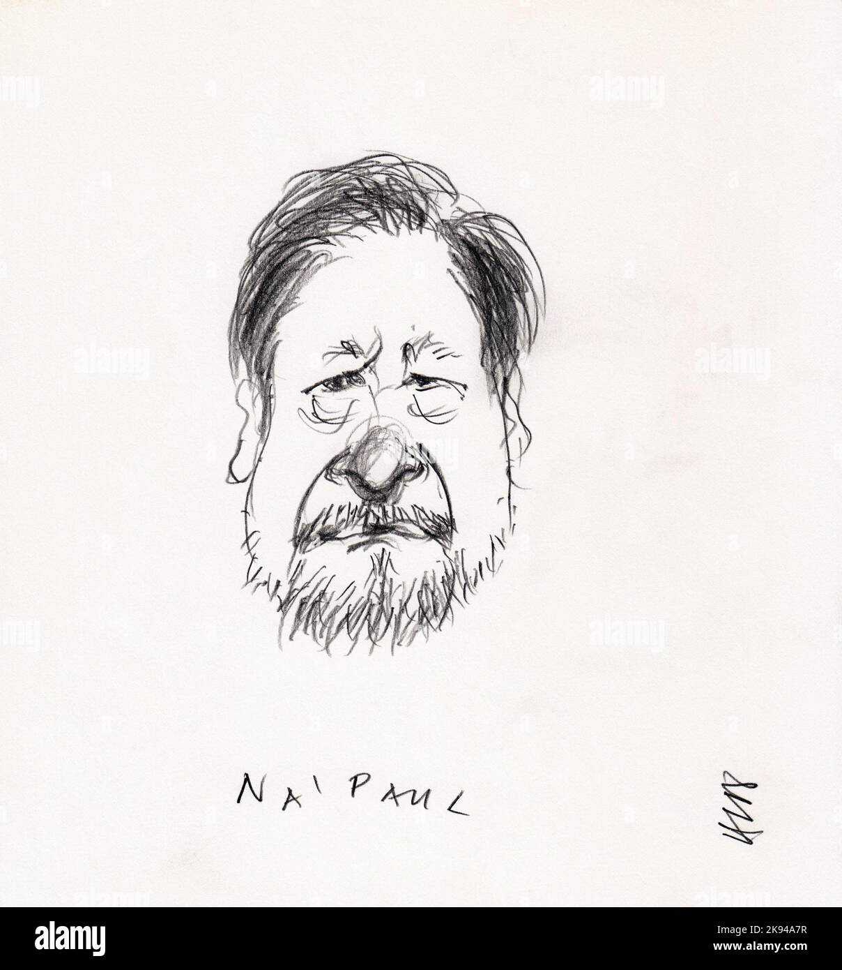 Naipaul sketch hi-res stock photography and images - Alamy