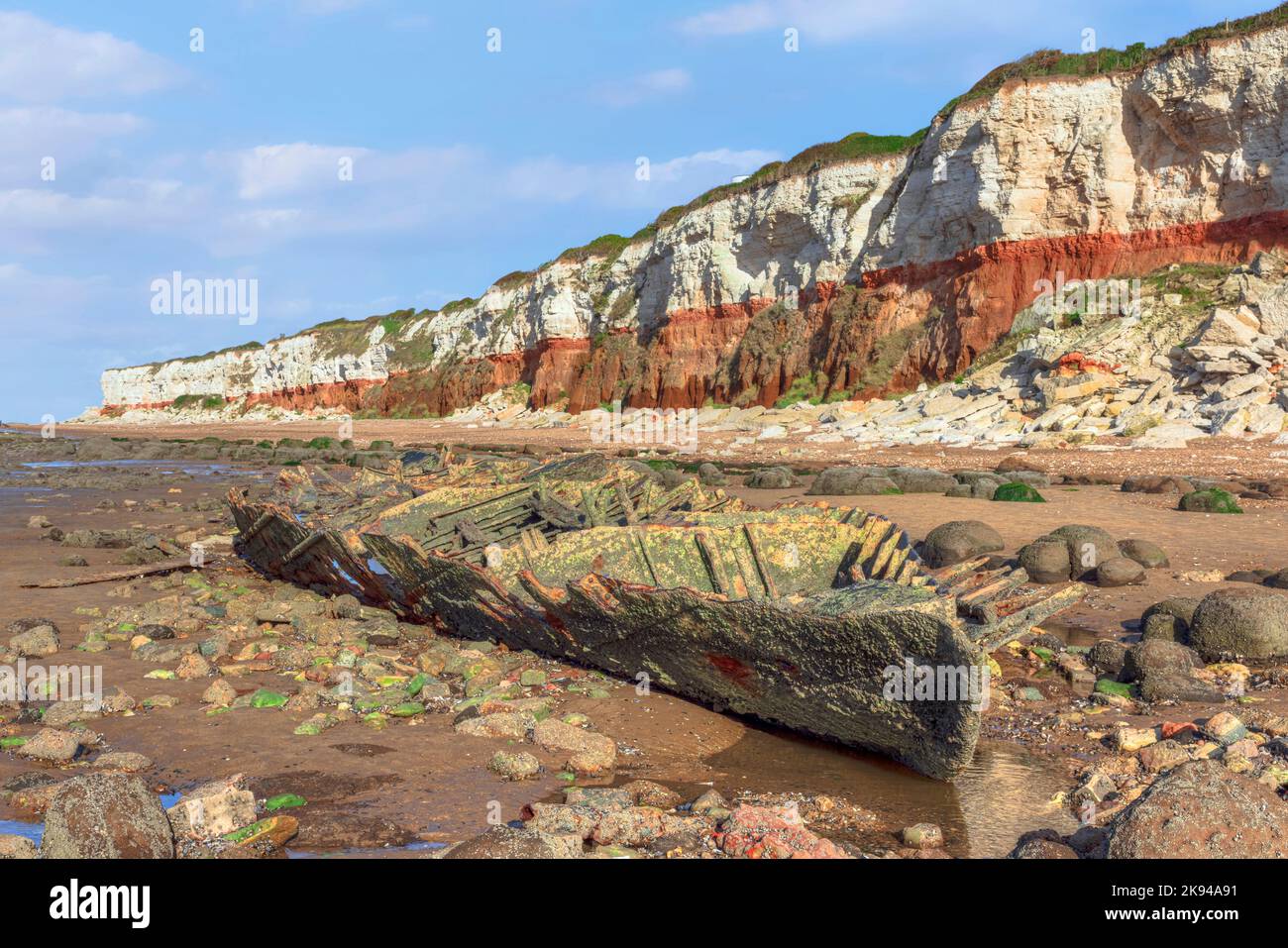 Old Hunstanton Beach, Norfolk, England, United Kingdom Stock Photo - Alamy