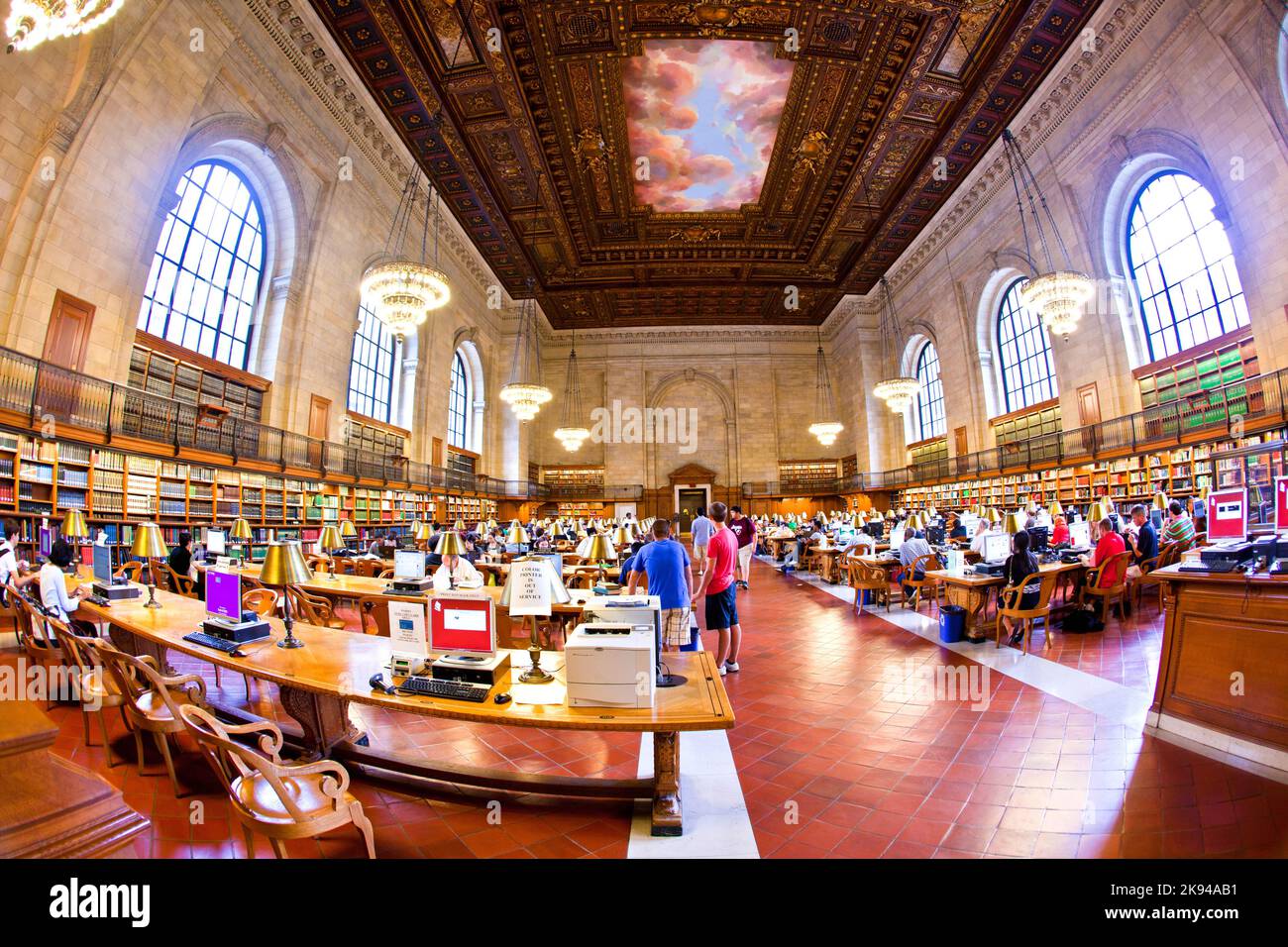 NEW YORK CITY - JULY 10: New York Public Library is the third largest ...
