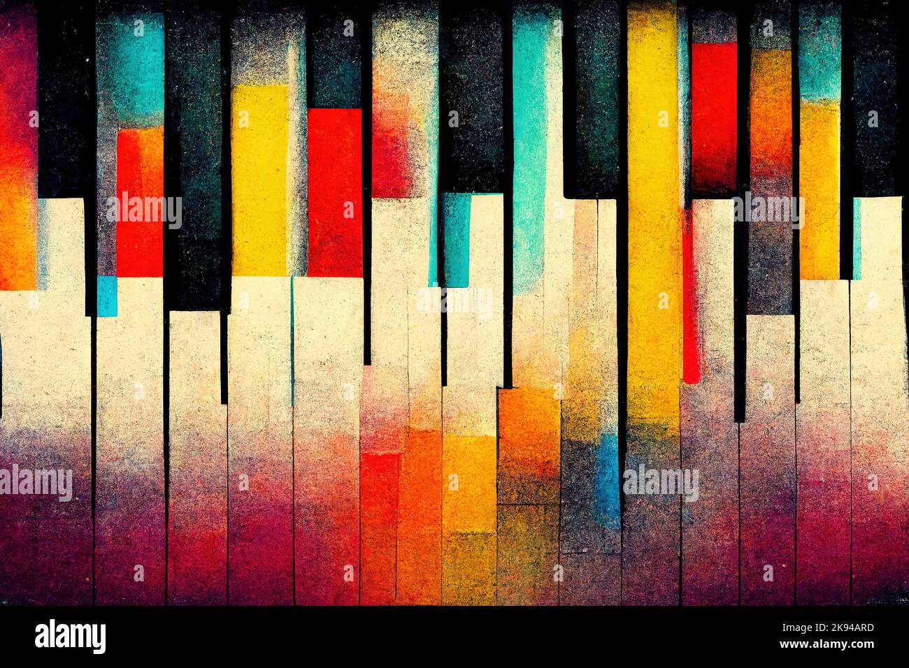Abstract colorful paino keyboard keys as wallpaper background ...
