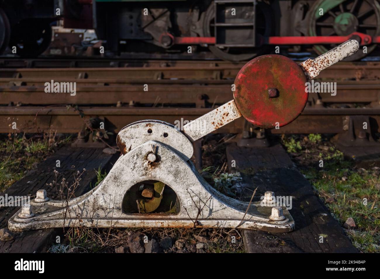 Rail track points hi-res stock photography and images - Alamy