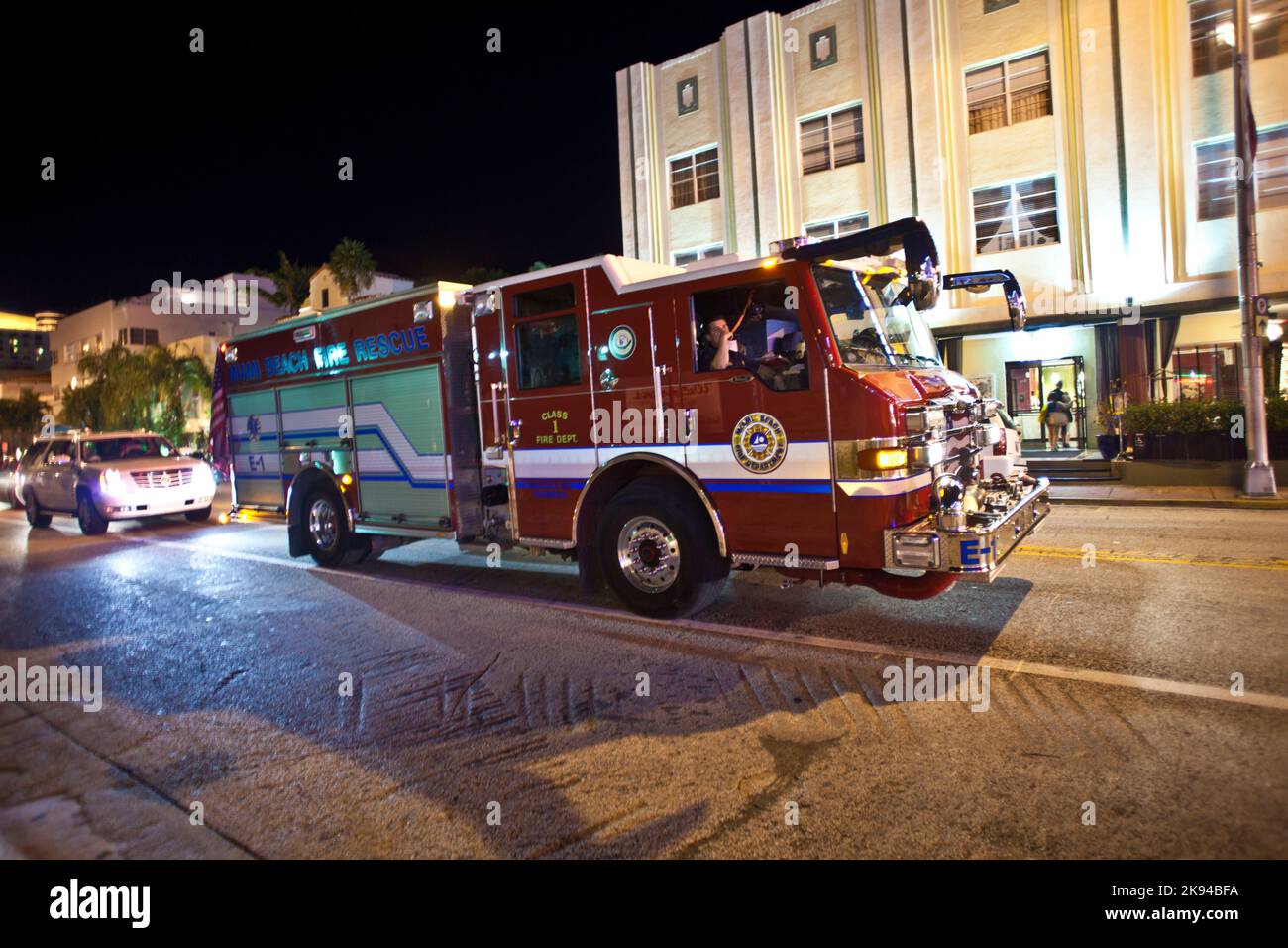 Emergency fire truck racing hi-res stock photography and images - Alamy