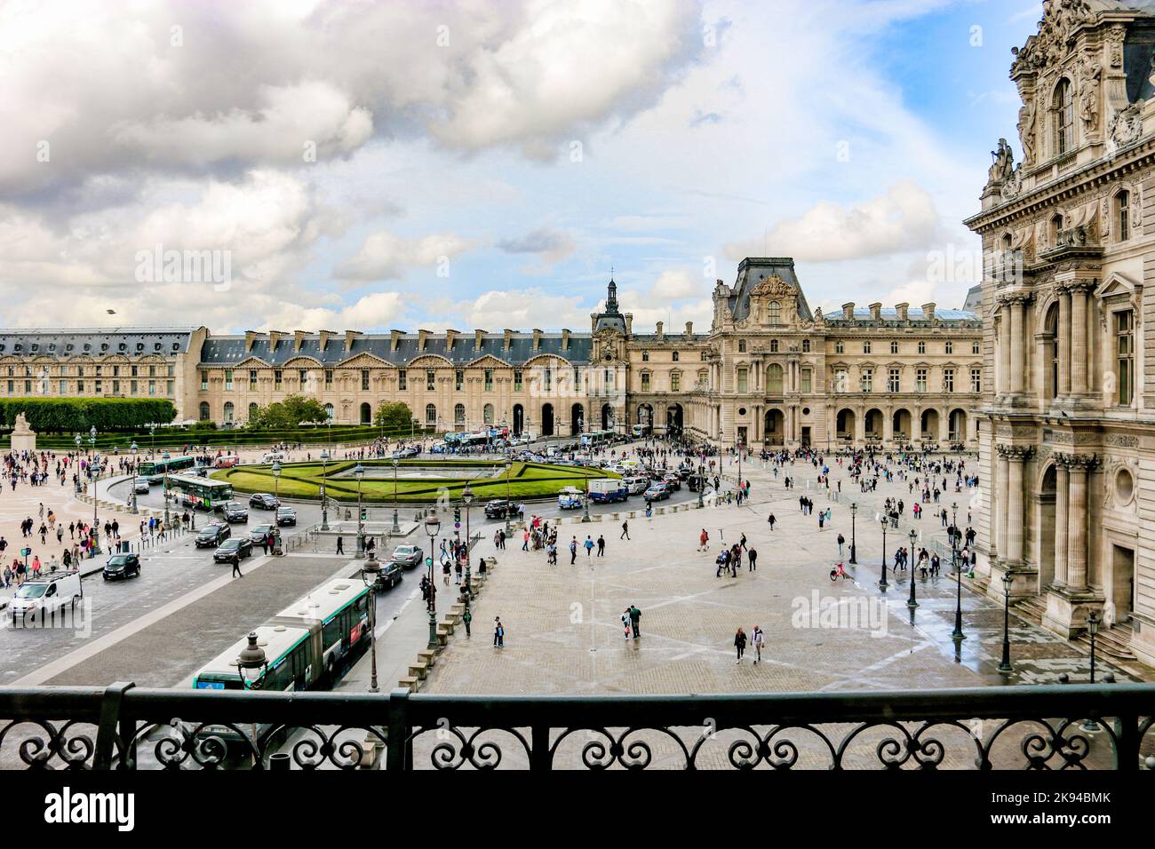 Aerial view louvre museum paris hi-res stock photography and images - Alamy
