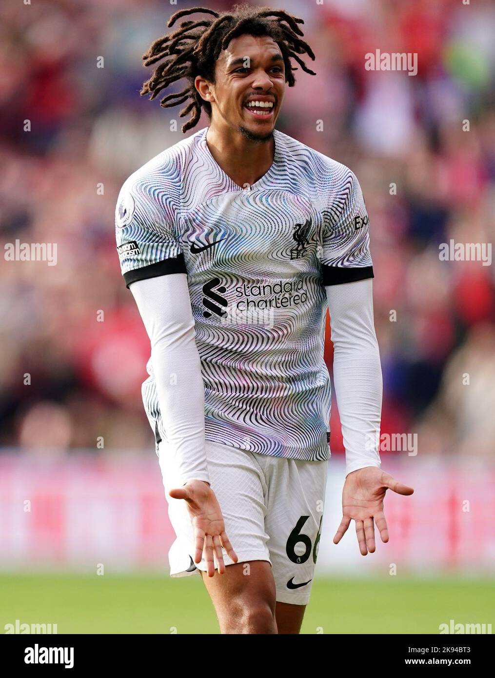Liverpool's Trent Alexander-Arnold during the Premier League match at ...