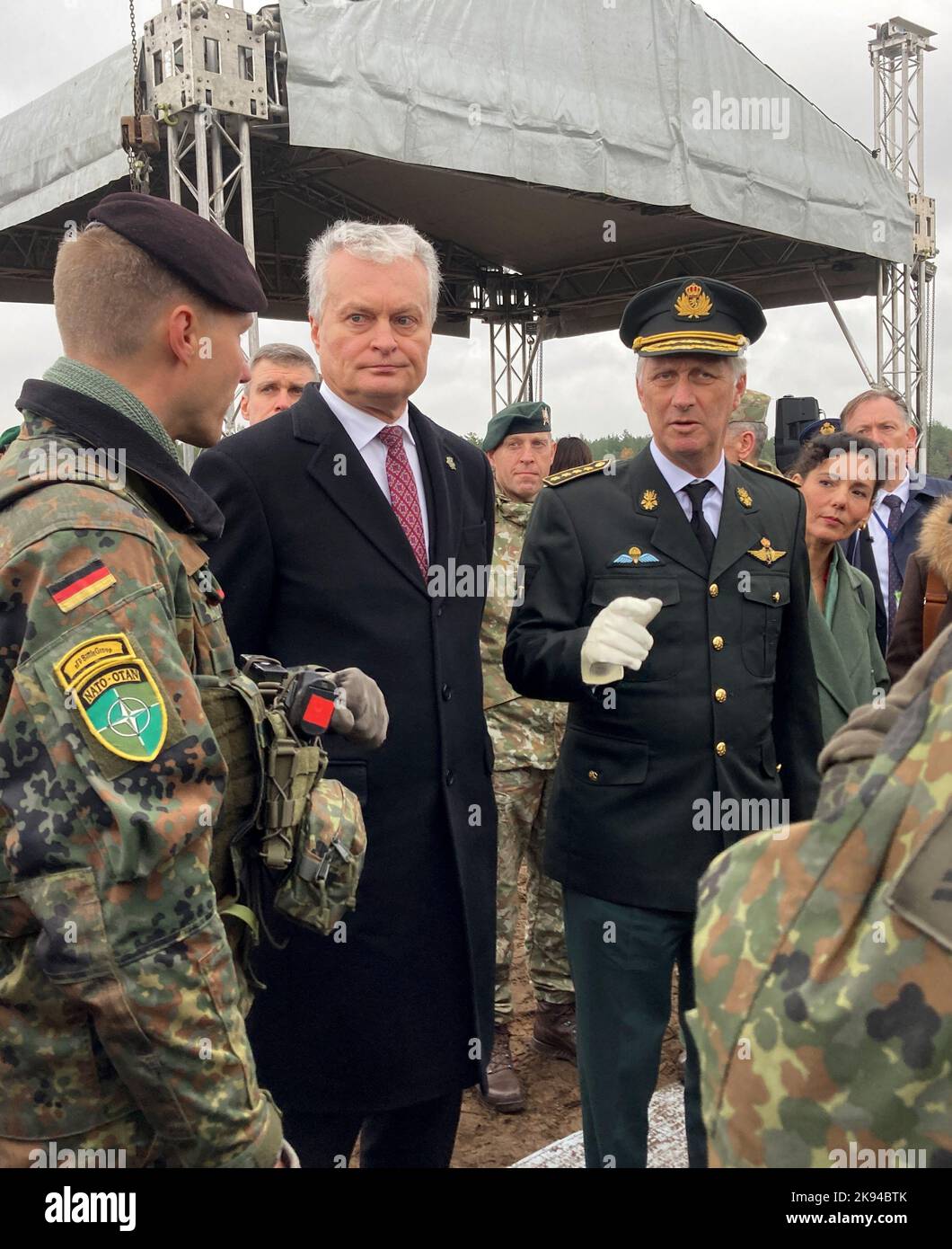 26 October 2022, Lithuania, Pabrade: Lieutenant Colonel Marco ...