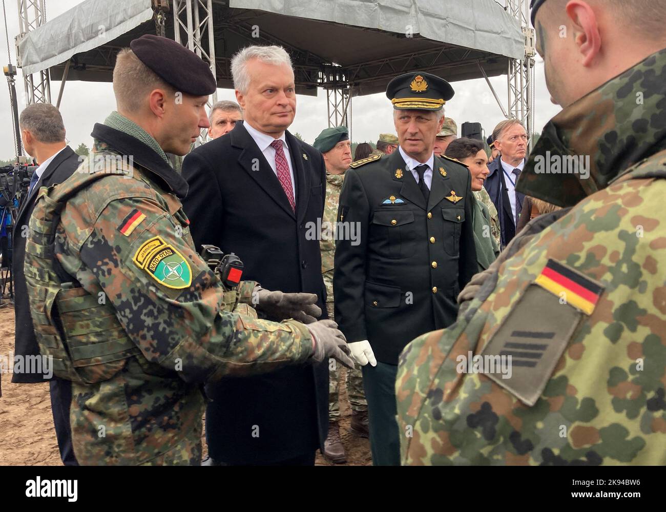 26 October 2022, Lithuania, Pabrade: Lieutenant Colonel Marco ...