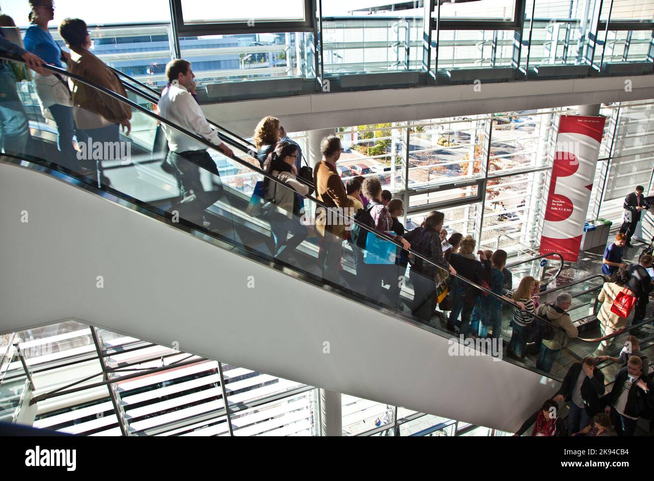 FRANKFURT, GERMANY - OCTOBER 10: public day for Frankfurt Book fair ...