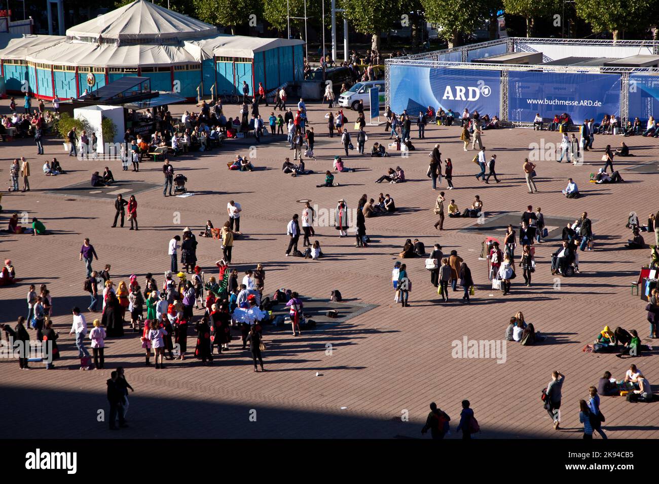 FRANKFURT, GERMANY - OCTOBER 10: public day for Frankfurt Book fair ...
