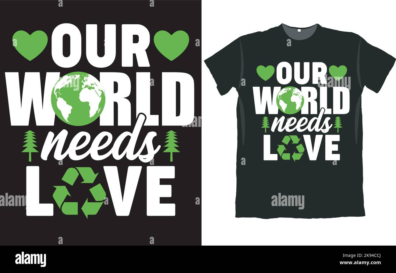 An illustration about the environment t-shirt design ideas isolated on ...