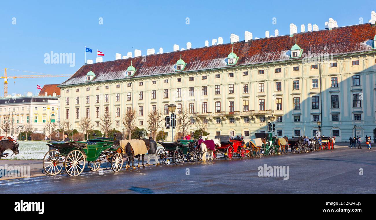 VIENNA, AUSTRIA - NOV 27, 2010: driver of the fiaker dressed as Santa ...