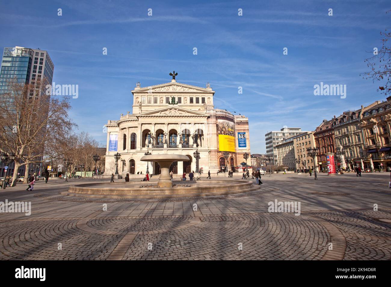 FRANKFURT, GERMANY - FEB 9, 2011: the Old opera house in Frankfurt ...