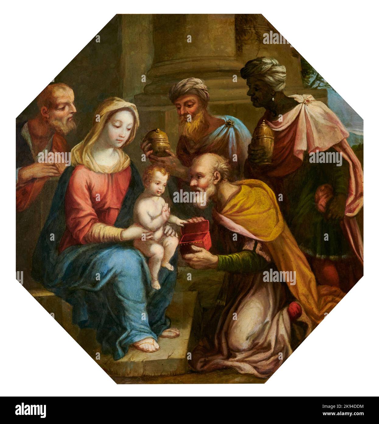Adorazione dei Magi - olio su tela - pittore emiliano del XVII secolo ...