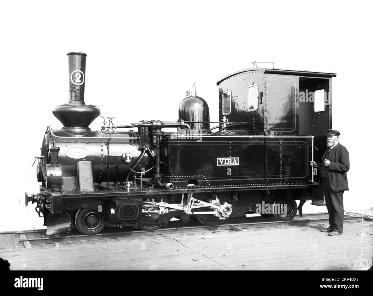 Stafsjö Railway LOK 2. Was the name Virå. The locomotive was ...