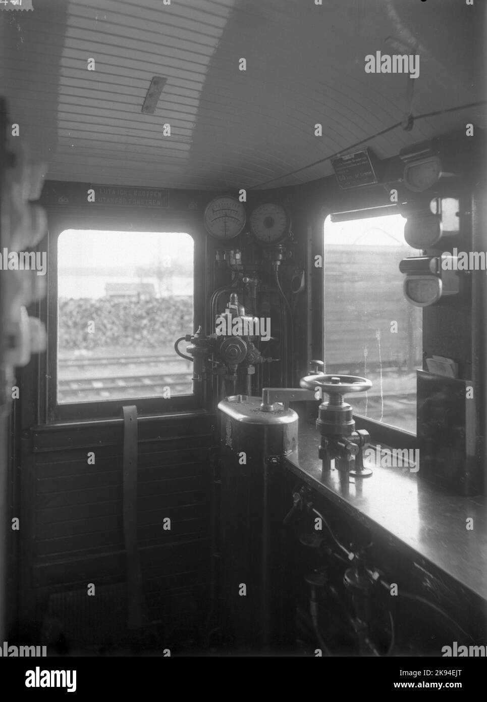 The State Railways, Sj of, interior cab Stock Photo - Alamy