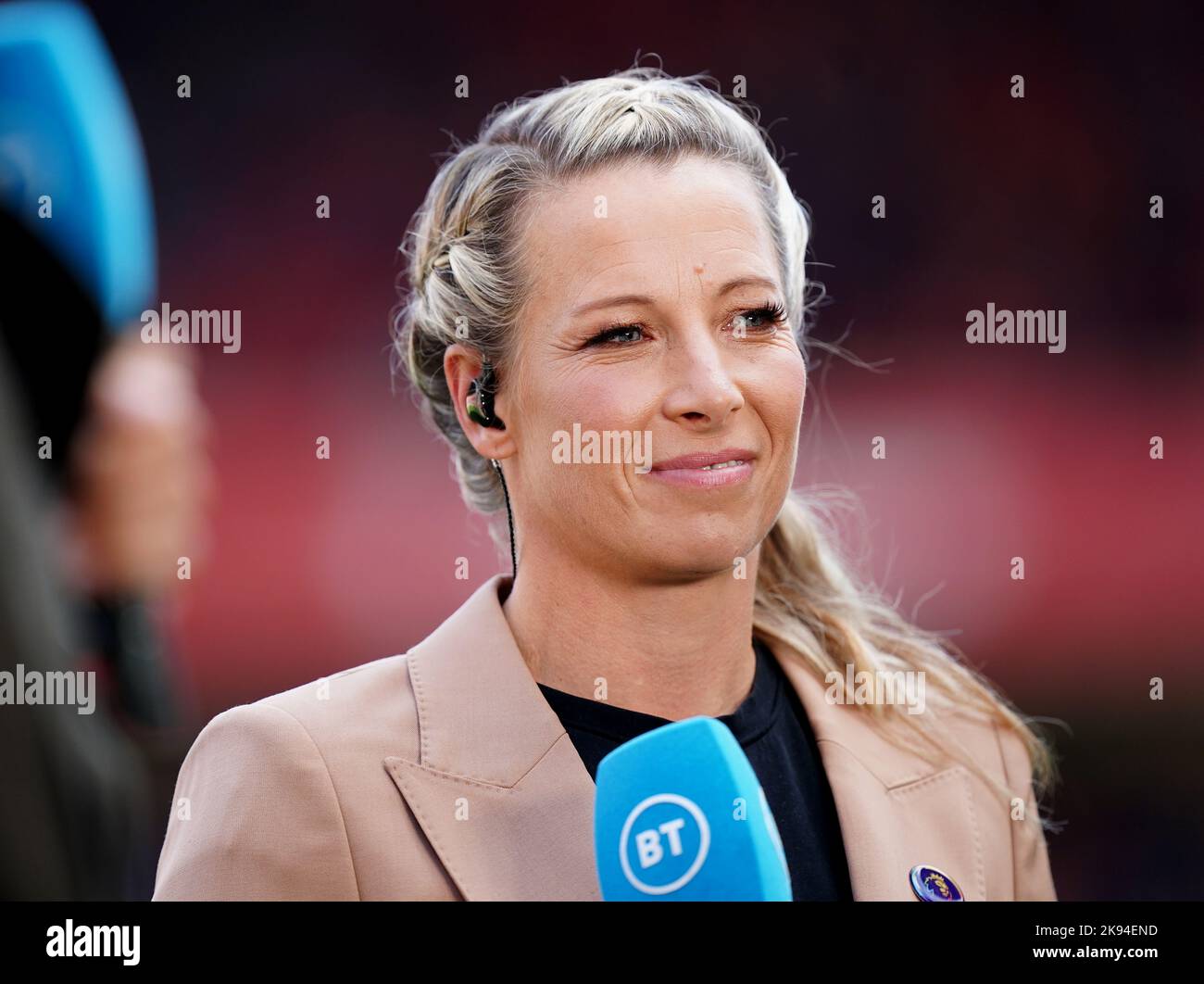 BT Sport presenter Rachel Brown-Finnis prior to the Premier League ...