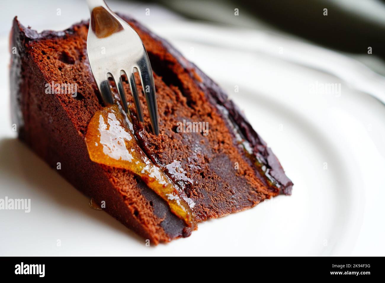 Austrian Chocolate Cake, Sacher torte Stock Photo - Alamy