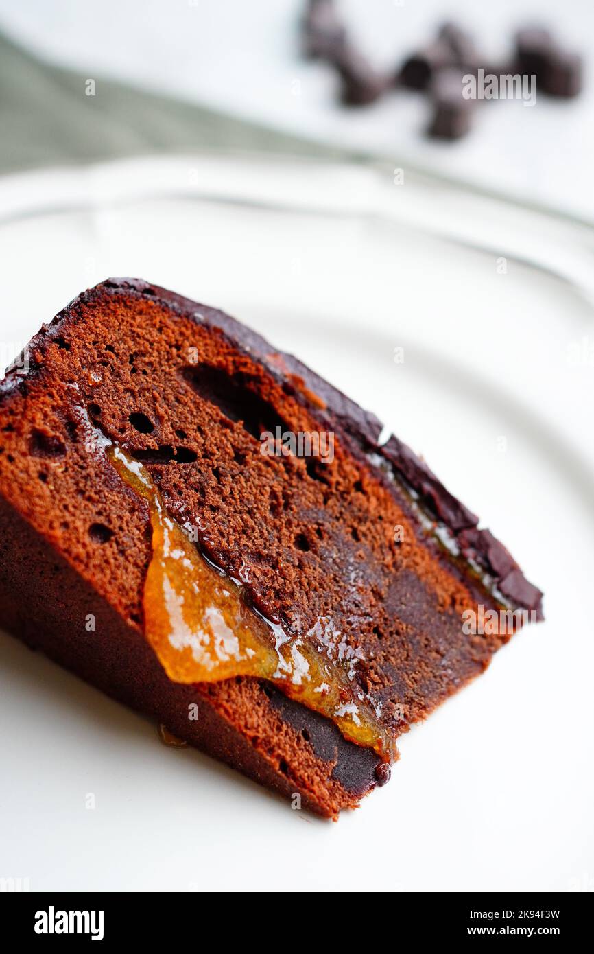 Austrian Chocolate Cake, Sacher torte Stock Photo - Alamy