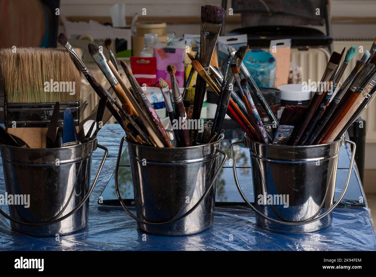 Workplace watercolor artist painter hi-res stock photography and images ...