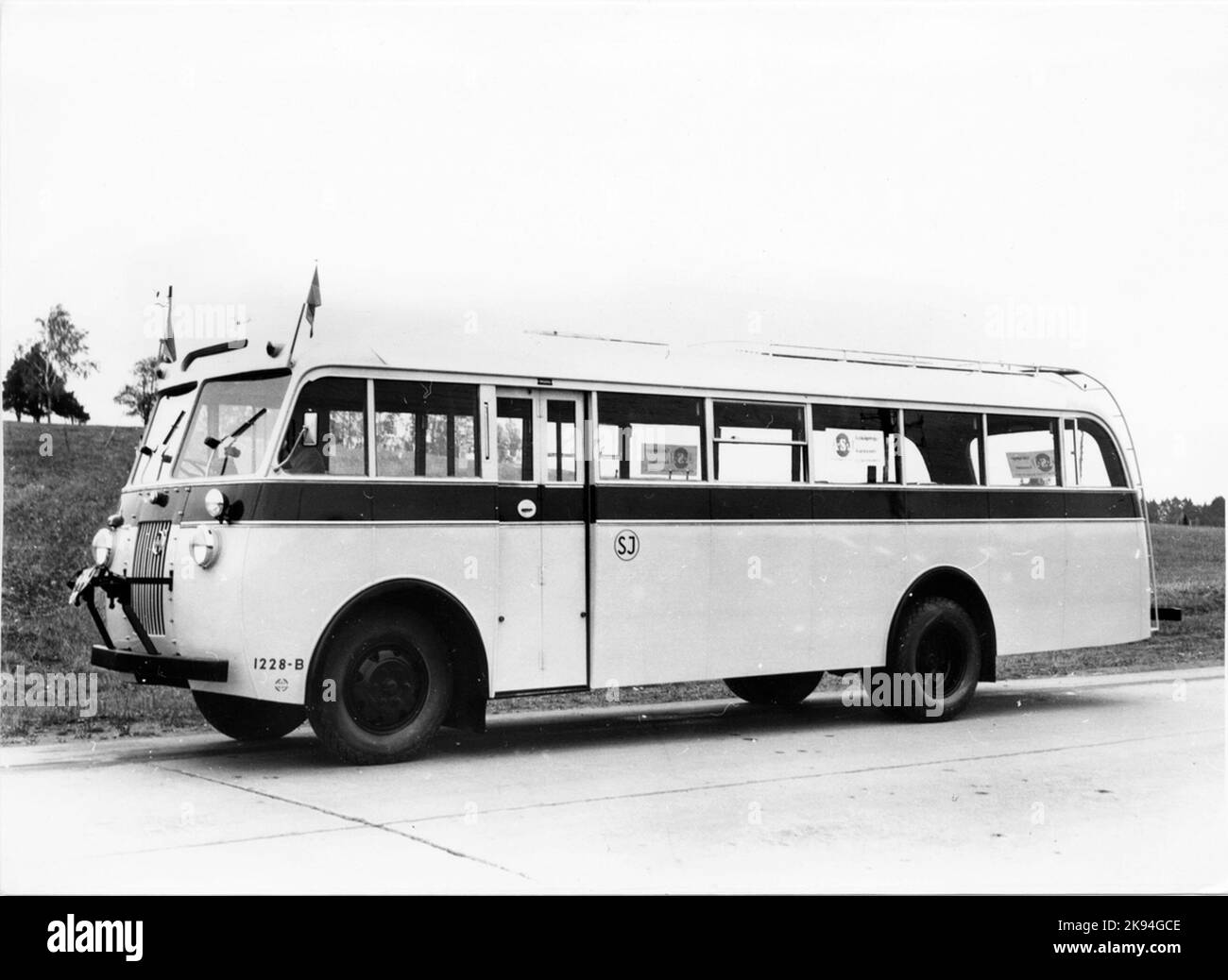 State Railways, SJ Bus 1228-B Stock Photo - Alamy