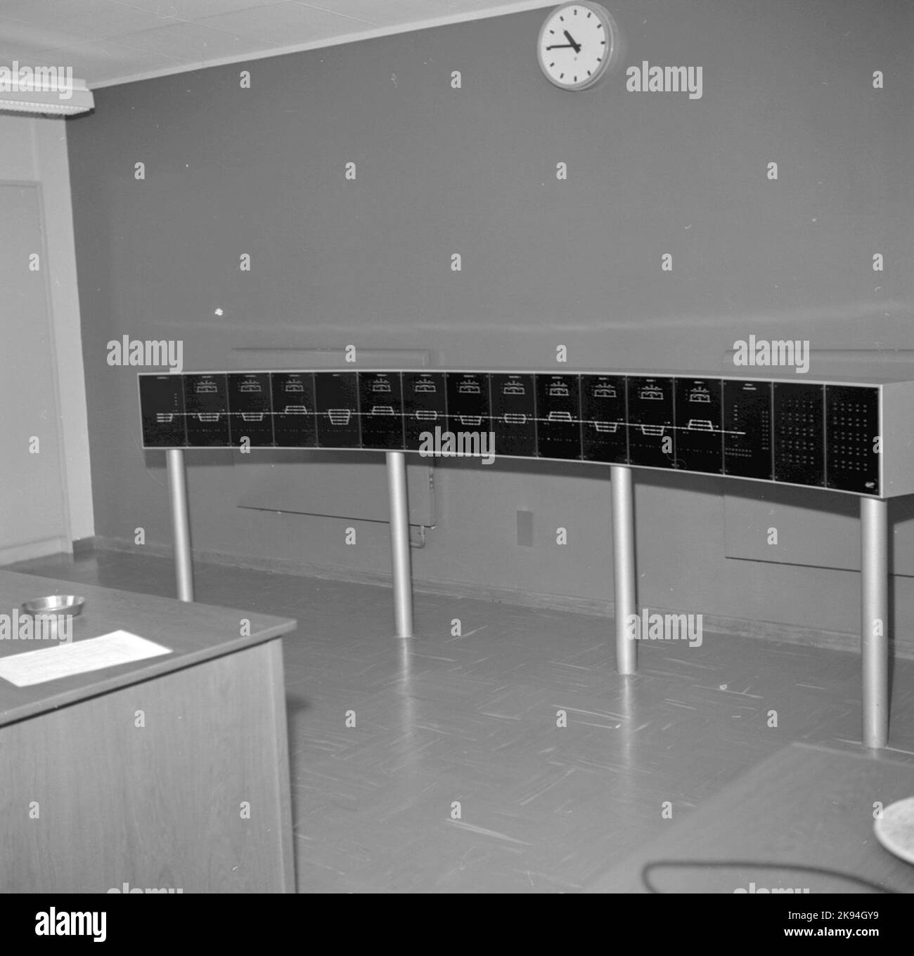 Information board for traffic management in the mining industry Stock ...