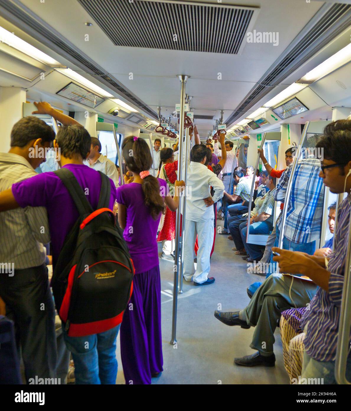 India delhi metro on track hi-res stock photography and images - Alamy