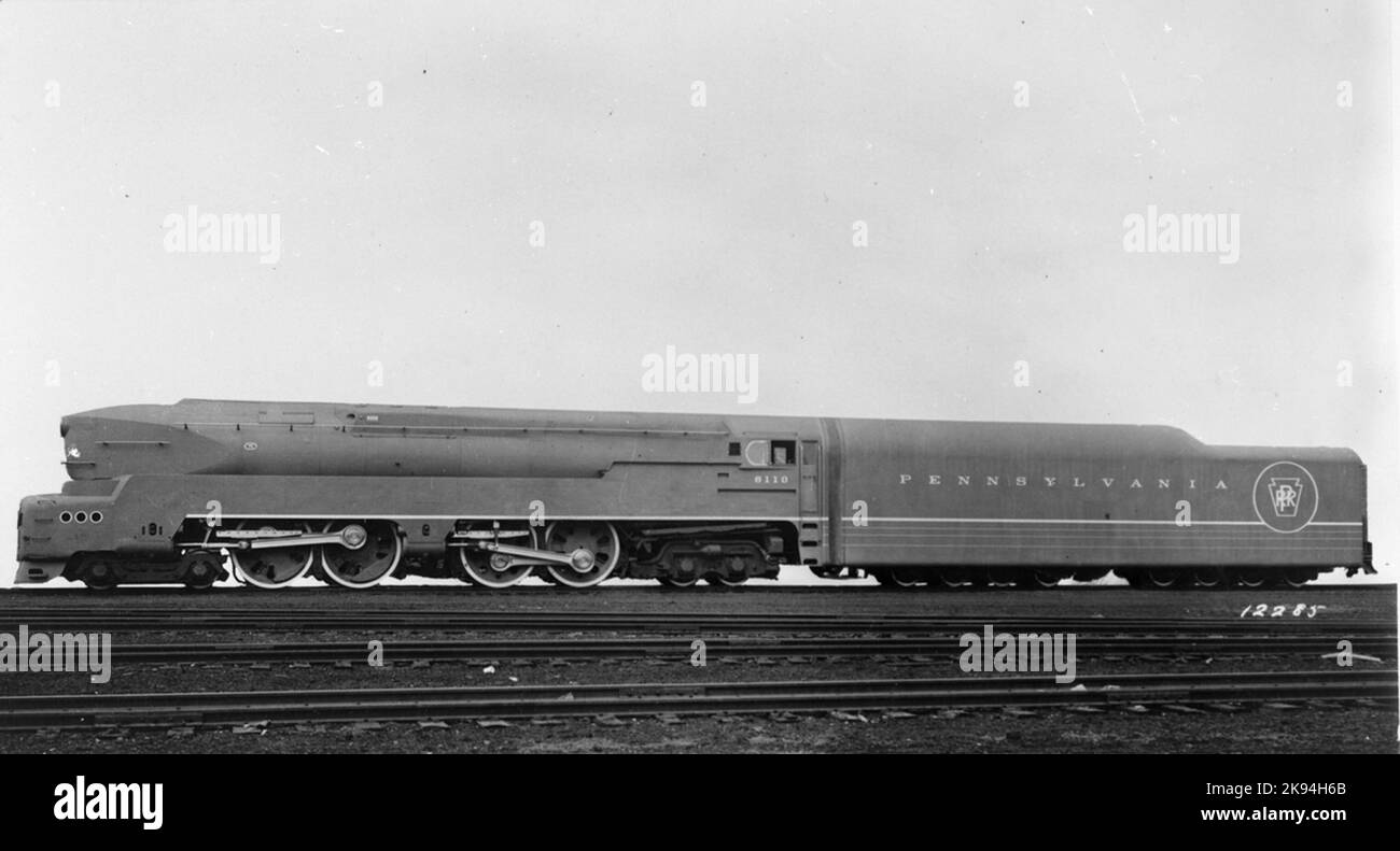 Pennsylvania Railroad, PRR T1 6110. One of two prototypes of locomotive ...