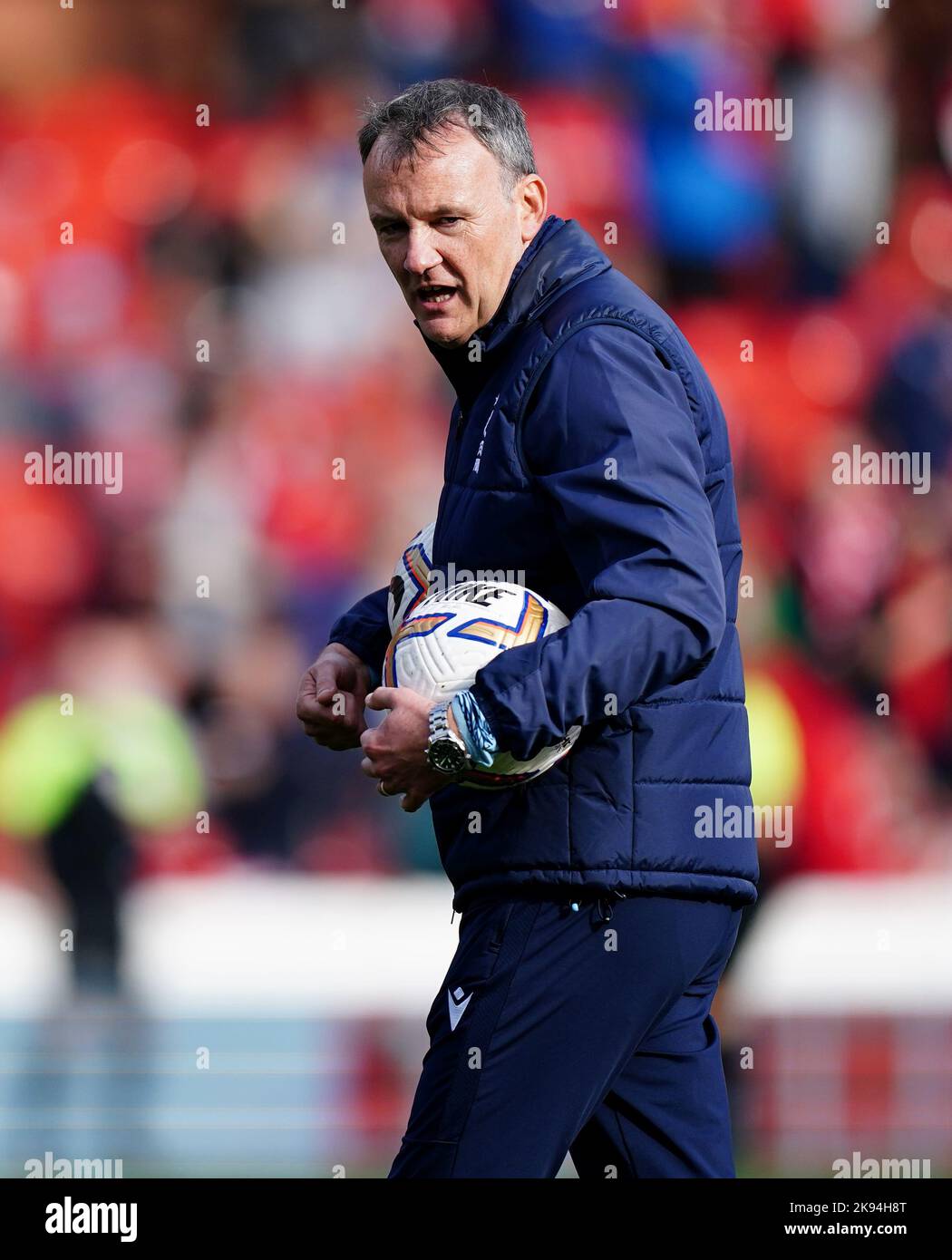 Nottingham Forest first team coach Jamie Robinson prior to the Premier ...