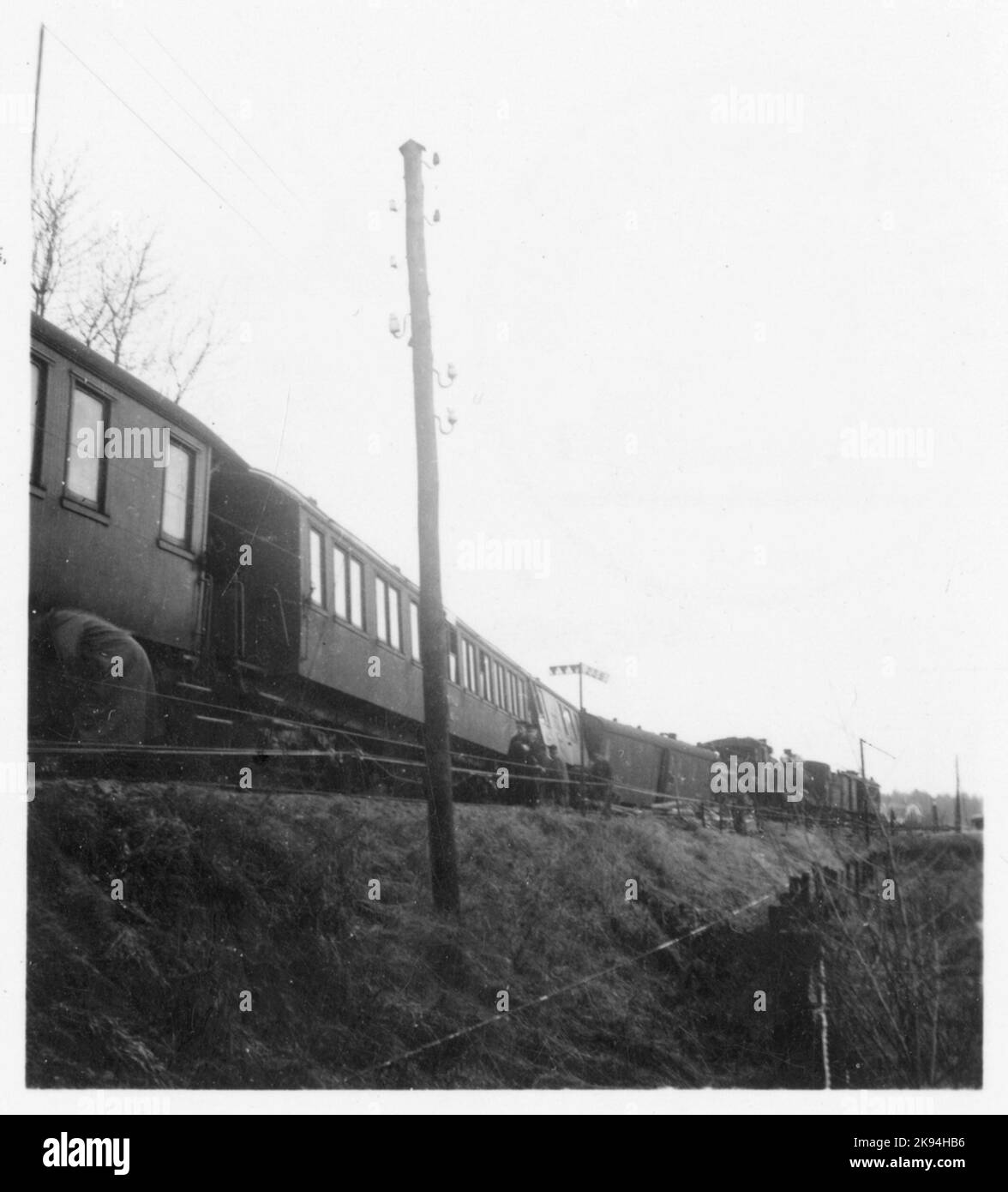 Bredaryd on December 4, 1939. HNJ Train 1 deleted in the northern gear ...