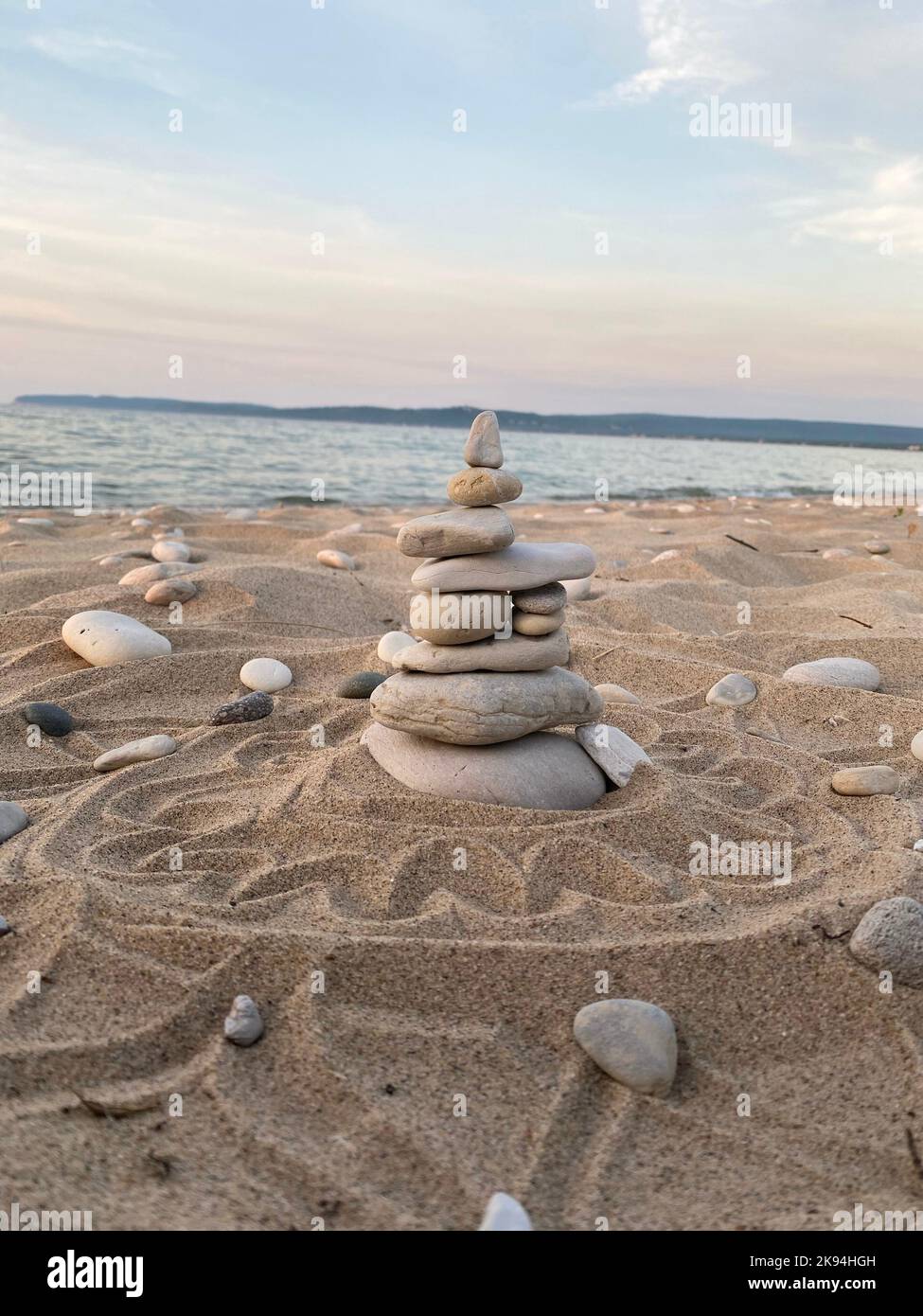 Lake michigan stone hi-res stock photography and images - Alamy