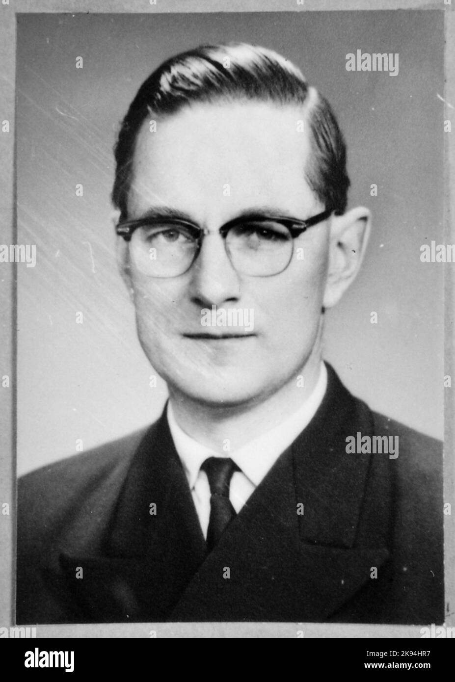 Station inspector Birger Knutsson in Sundsvall. State Railways, SJ ...