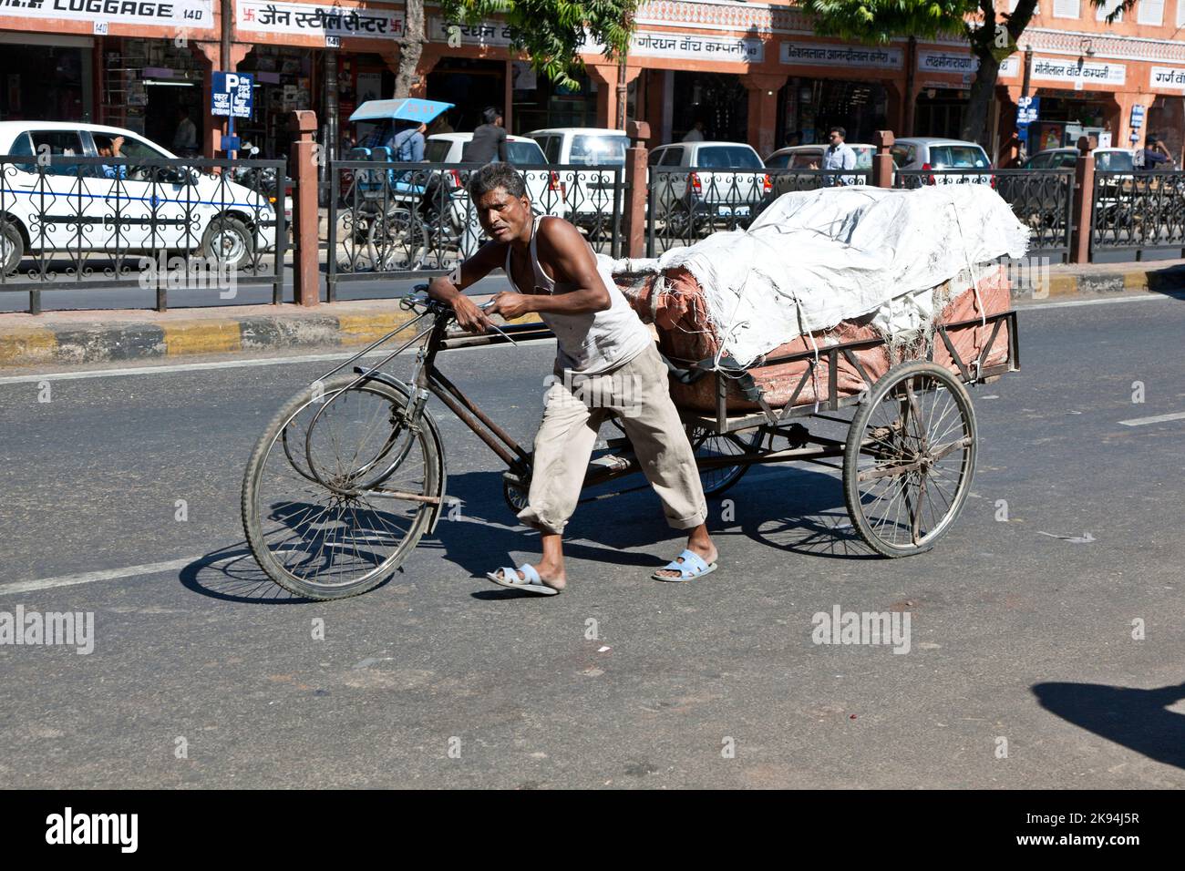 Freight rickshaw load tricycle hi-res stock photography and images - Alamy