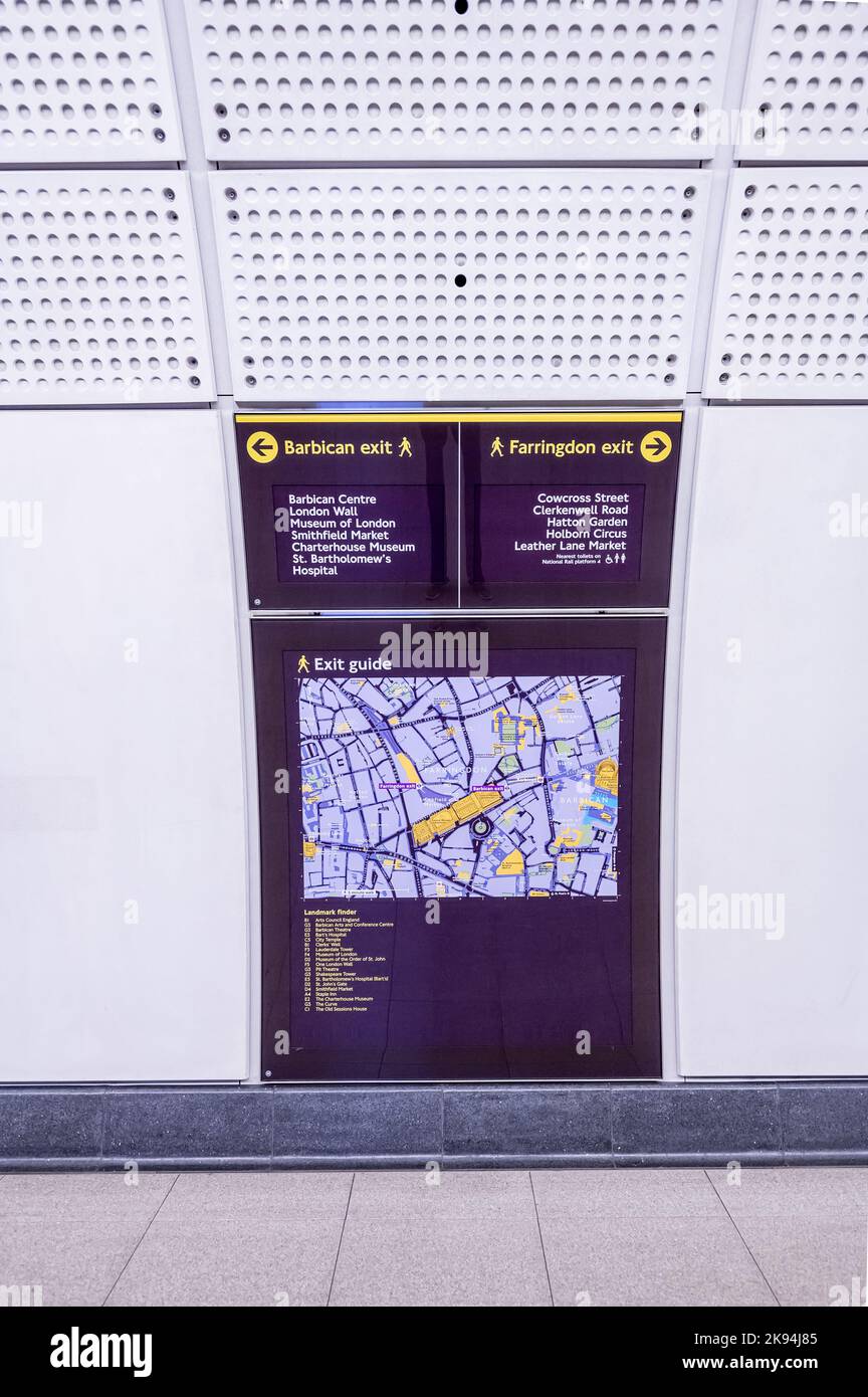 Farringdon - Elizabeth Line Station Stock Photo - Alamy
