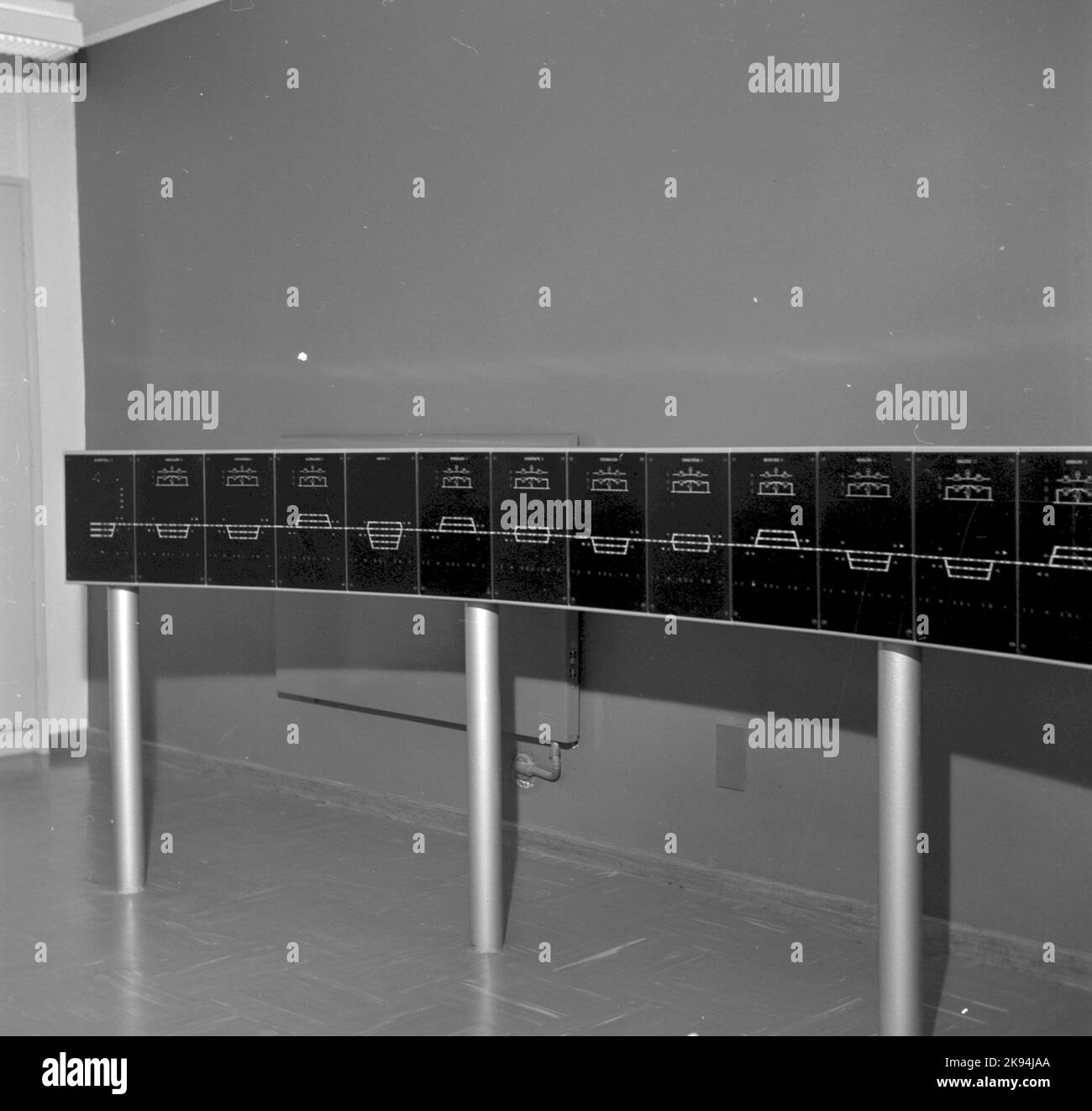 Information board for traffic management in mining industry Stock Photo ...