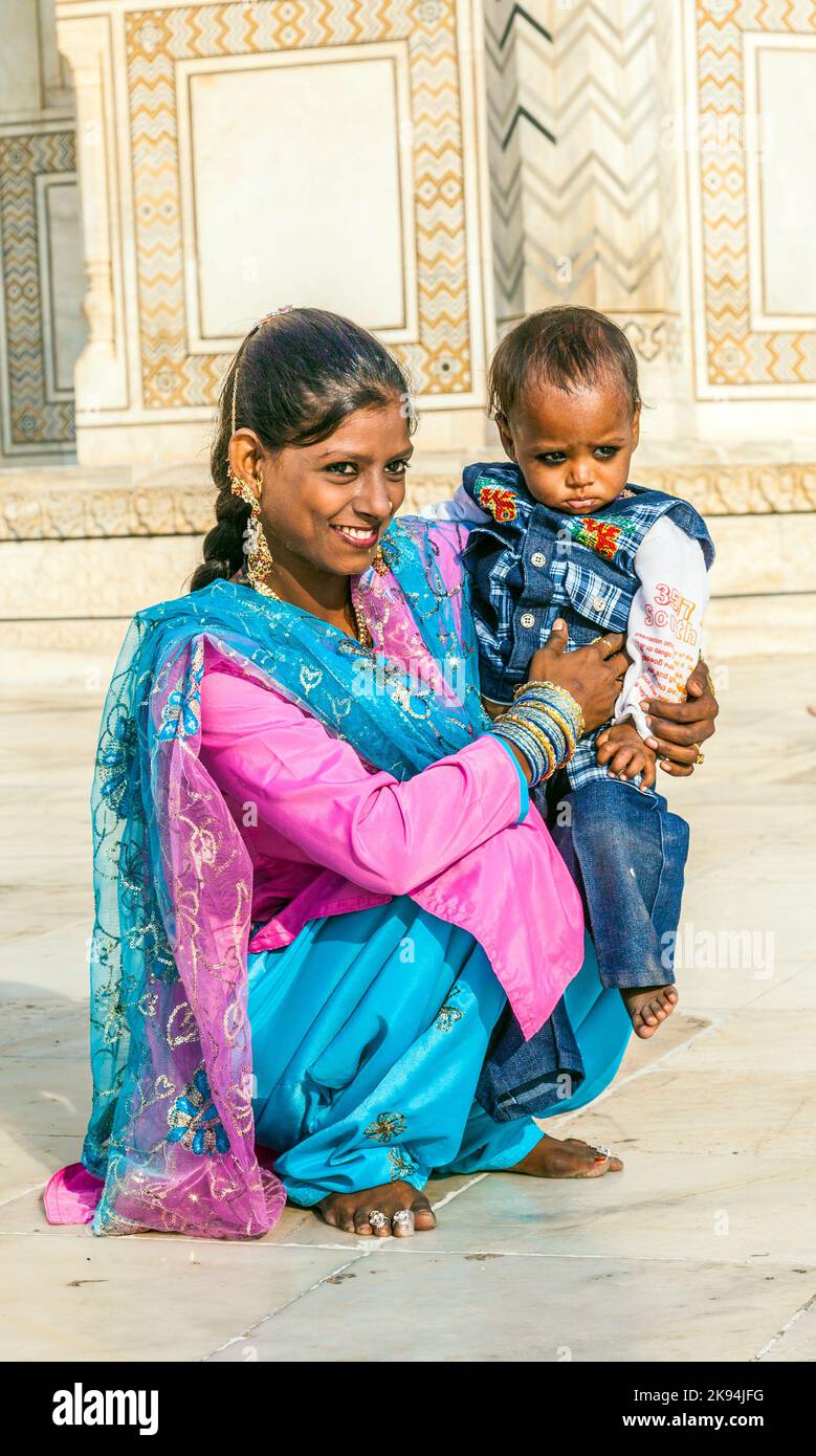 Agra, India - November 15, 2011: Unidentified people from rural ...