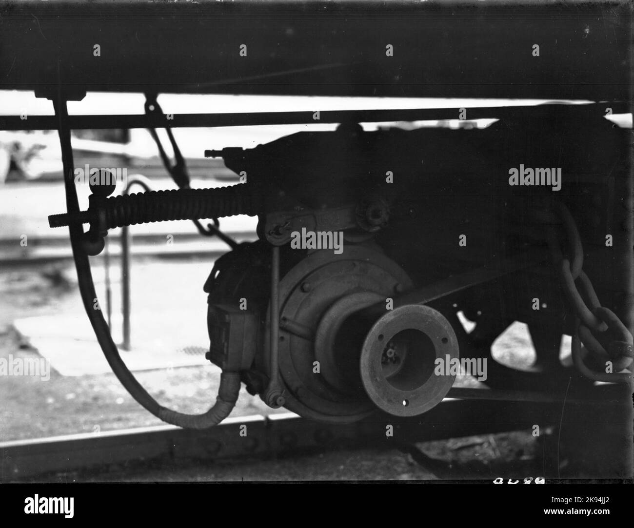 Generator for electrical lighting in passenger car. Belt drive Stock ...