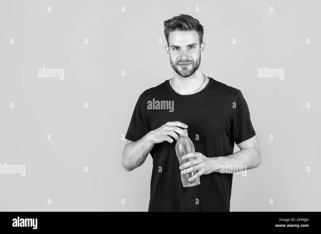 just one sip. feeling thirsty. keep water balance in body. hydration ...