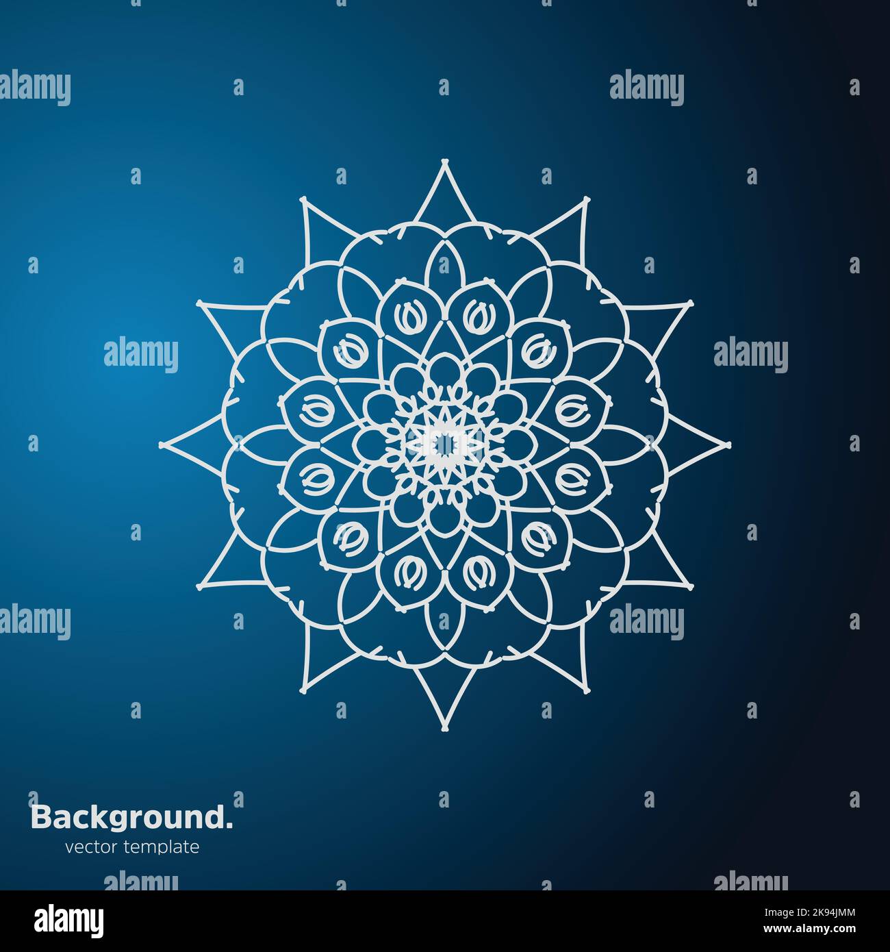 A vector with beautiful white design and text on a blue background ...