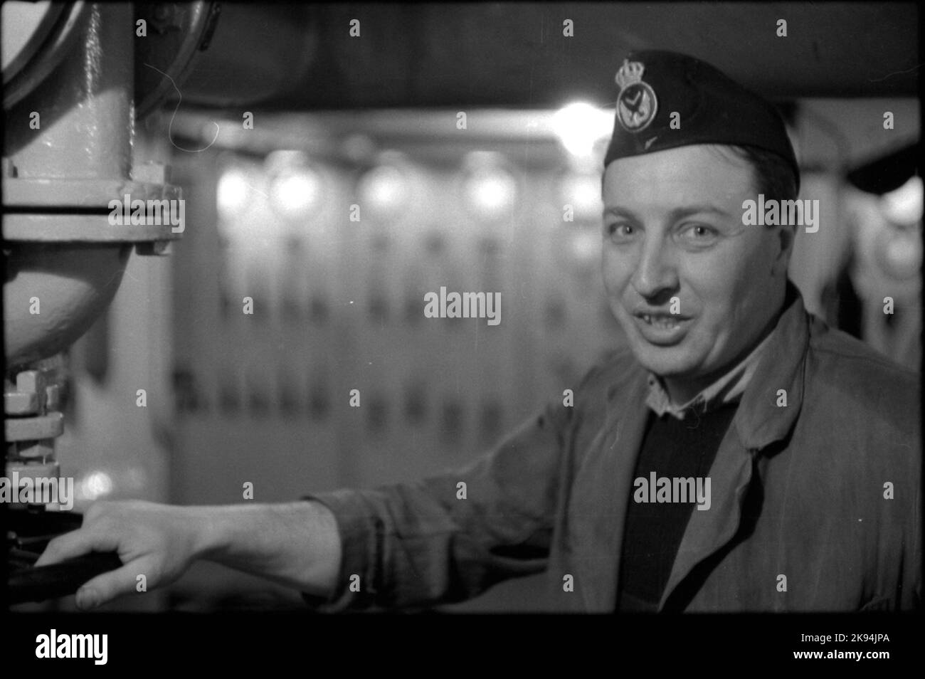 State Railways, SJ - Personnel aboard the train ferry "Malmöhus Stock ...