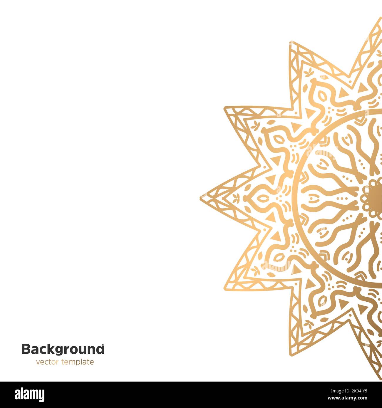 A vector with beautiful golden design and text on a white background ...