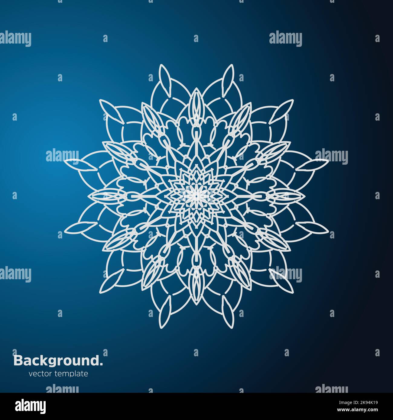 A vector with beautiful white design and text on a blue background ...