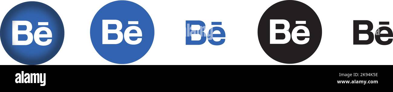 Behance icon logo Stock Vector Images - Alamy
