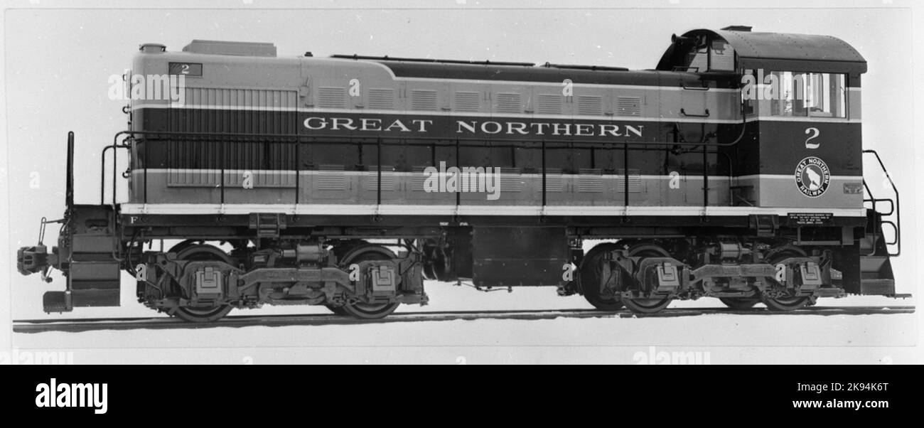 Great Northern Railway, GN 2, Diesel electrical gearbox Stock Photo - Alamy